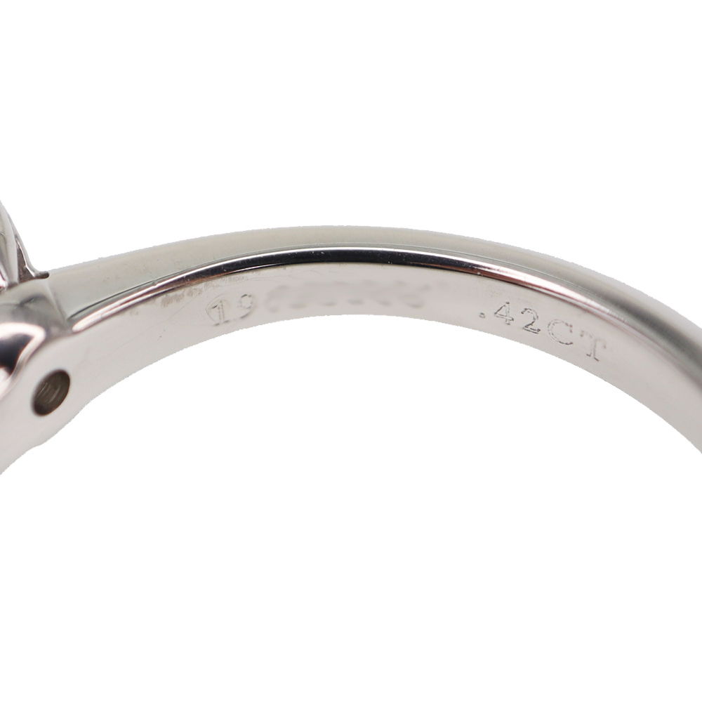 質屋かんてい局オンラインショップ / TIFFANY&Co.【ティファニー】ソリティアリング D:0.42ct ダイヤモンド Pt950 プラチナ950 約7.5号 約3.4g 一粒ダイヤ ...