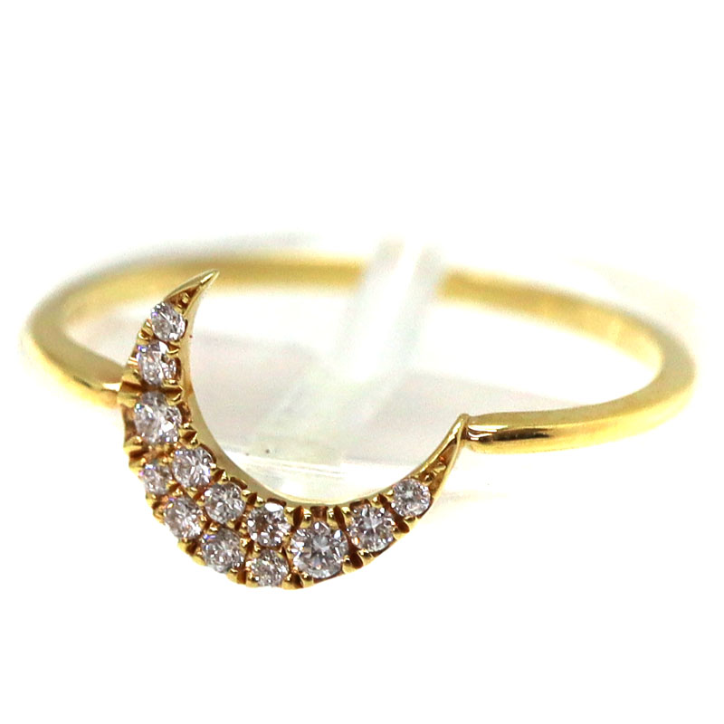 質屋かんてい局オンラインショップ / AHKAH【アーカー】D0.07ct カーラリング 指輪 ダイヤモンド K18YG 金 イエローゴールド レディース【中古】