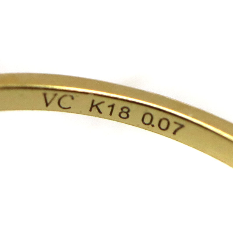 質屋かんてい局オンラインショップ / AHKAH【アーカー】D0.07ct カーラリング 指輪 ダイヤモンド K18YG 金 イエローゴールド レディース【中古】