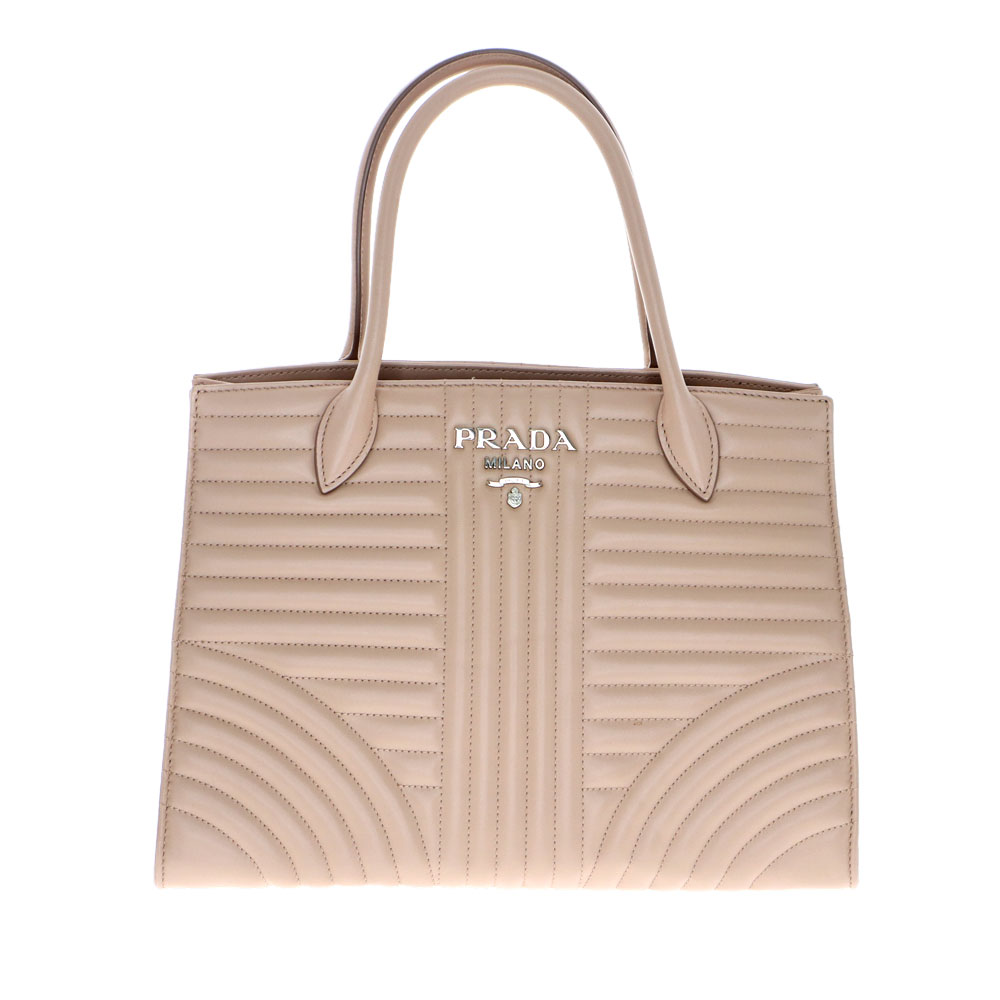 質屋かんてい局オンラインショップ / プラダ PRADA 1BA165 ダイアグラムレザーハンドバッグ レザー【中古】