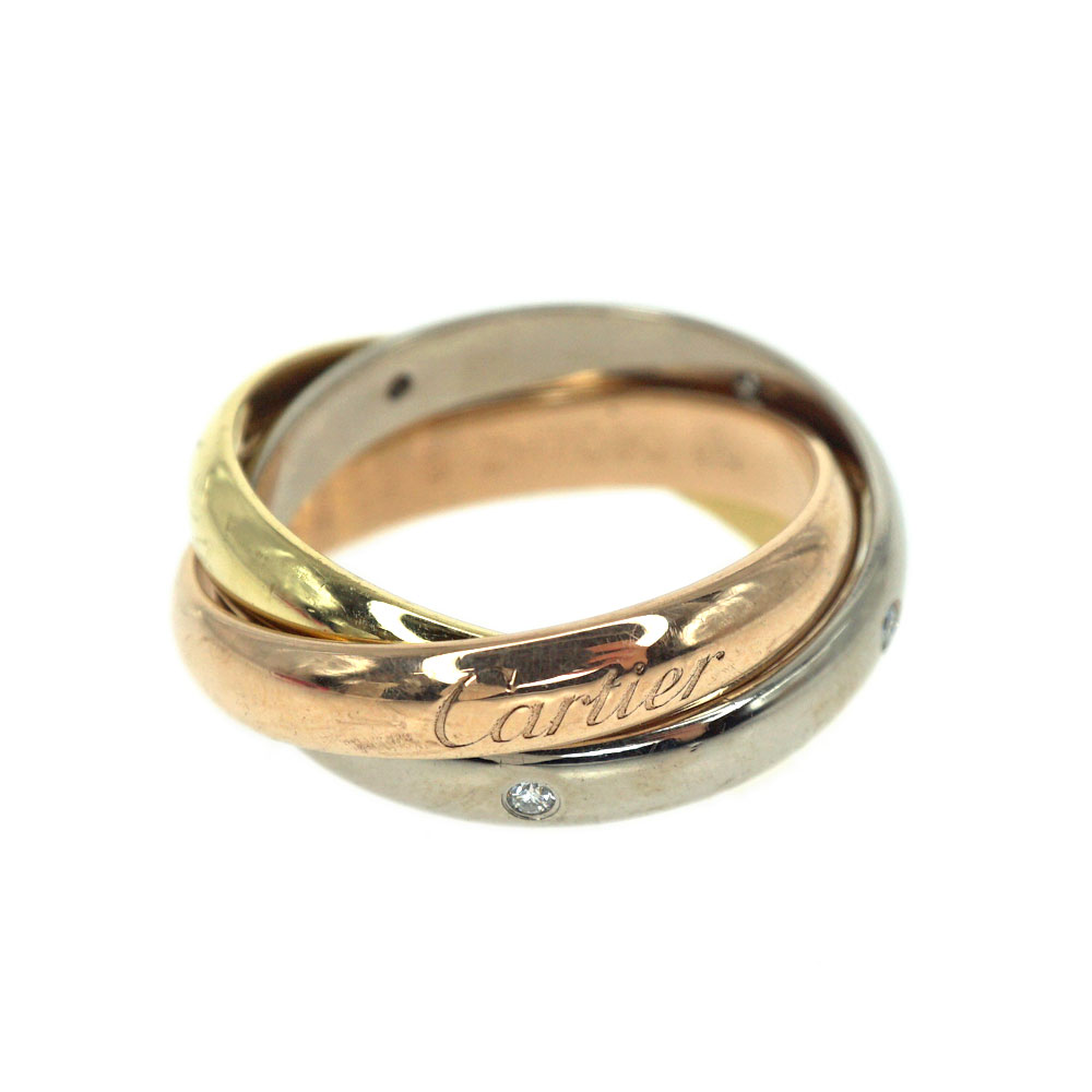質屋かんてい局オンラインショップ / カルティエ Cartier トリニティリング K18YG/WG/PG 約9号 サイズ表記:52【中古】