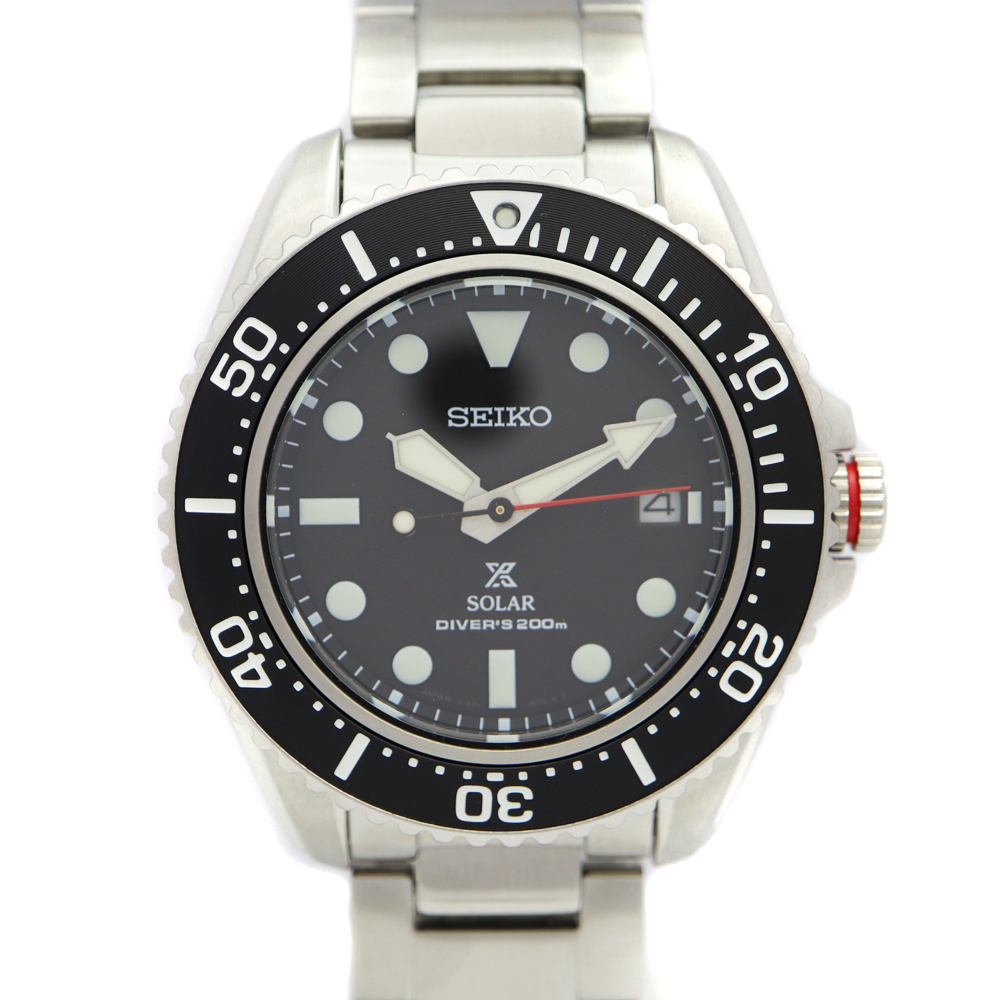質屋かんてい局オンラインショップ / セイコー SEIKO SBDJ051(V157-0DP0) プロスペックス ソーラーモデル ブラック文字盤【中古】
