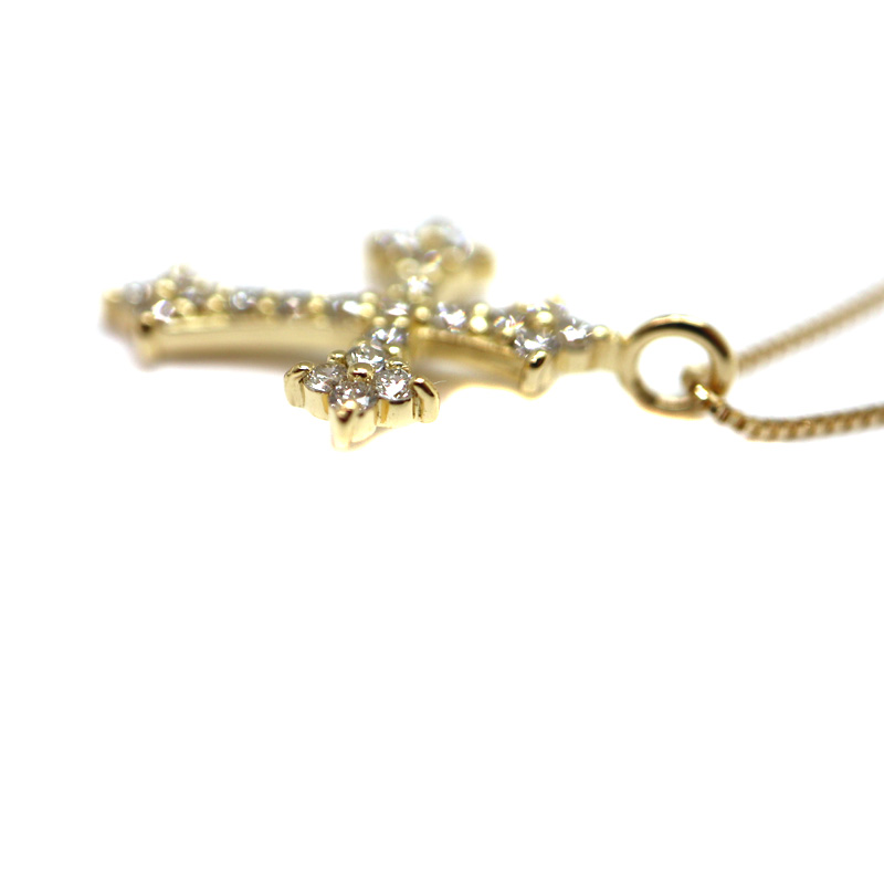 質屋かんてい局オンラインショップ / 18金/イエローゴールド K18 D0.70/0.30ctネックレス ダイヤモンド 【中古】