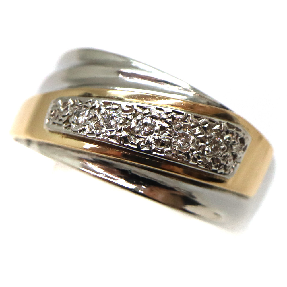 質屋かんてい局オンラインショップ / 18金 プラチナ900 Pt900 K18 D0.70ctリング 指輪 ダイヤモンド 【中古】