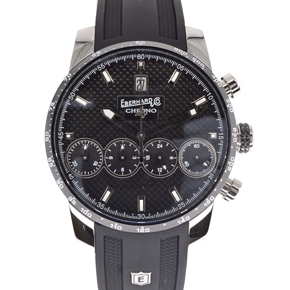 質屋かんてい局オンラインショップ / 細畑店 エベラール Eberhard 31073.02 CN CU クロノ4 21-42 ブラック 【中古】