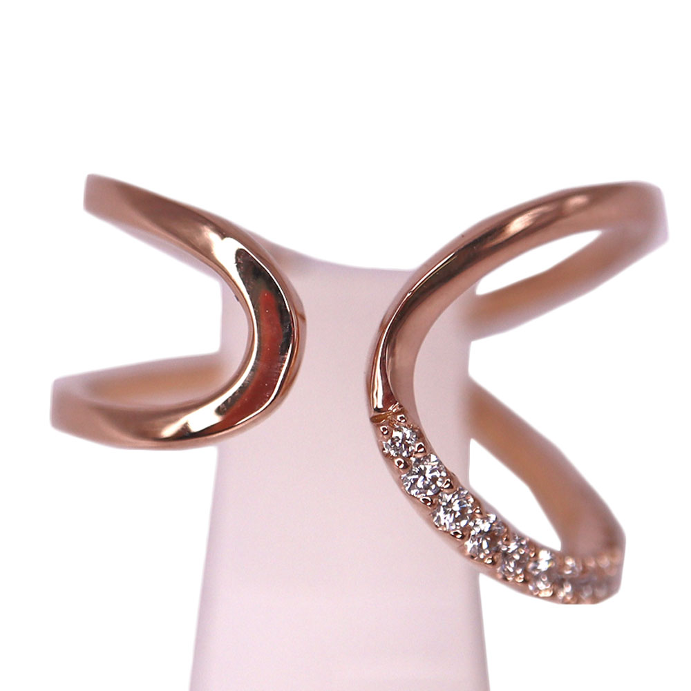 質屋かんてい局オンラインショップ / K18 18金 ピンクゴールド D0.16ctリング 約16号 【中古】