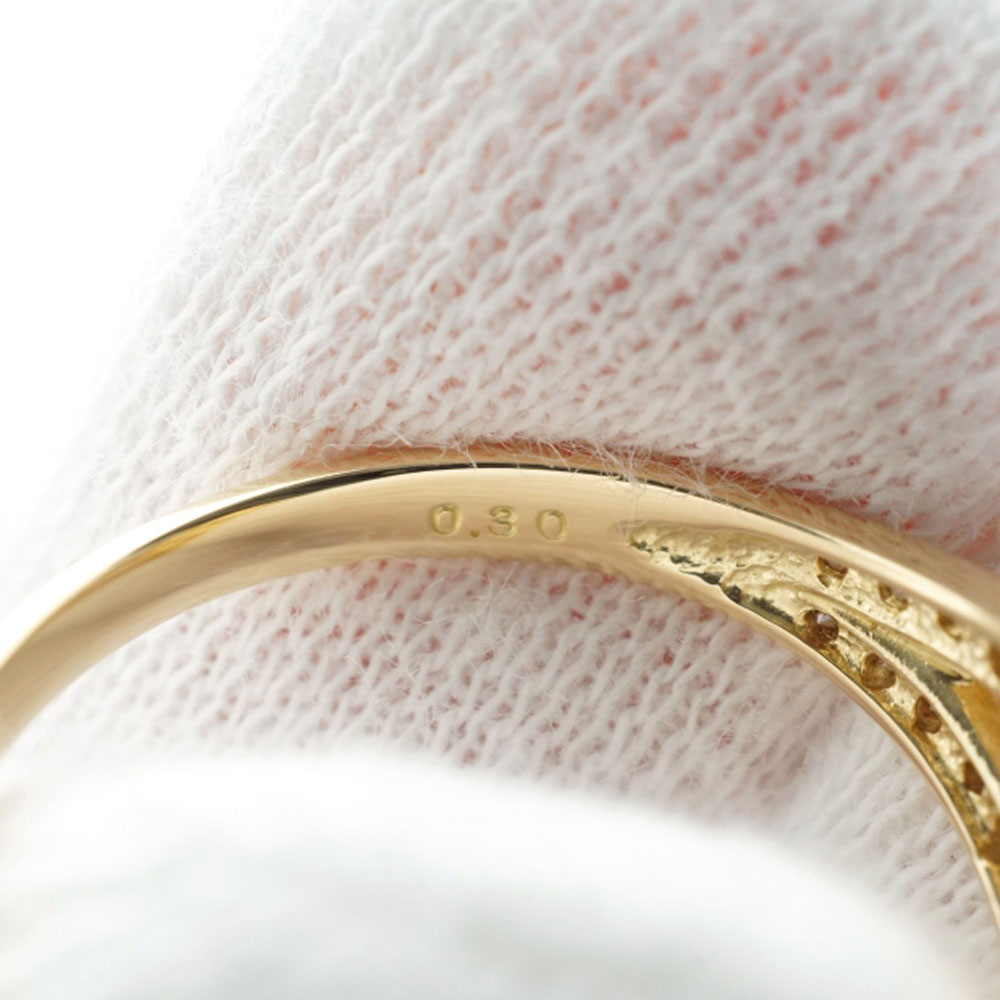 質屋かんてい局オンラインショップ / 【新品仕上げ済み】 【ノーブランドジュエリー】 K18 D0.30ct リング 18金 ゴールド ダイヤモンド 約11号 2.1g レディース ...