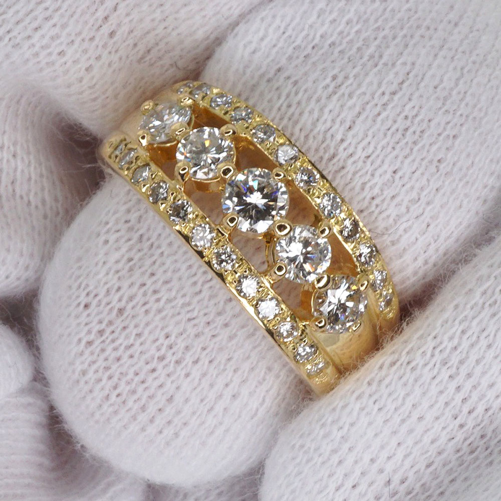 質屋かんてい局オンラインショップ / K18 D1.00ct ダイヤモンド リング ゴールド【中古】