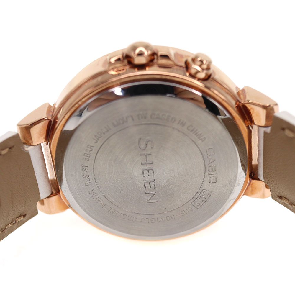 質屋かんてい局オンラインショップ / CASIO【カシオ】SHE-3041GLJ-7AJF SHEEN クォーツ レディース 腕時計 ホワイト ...