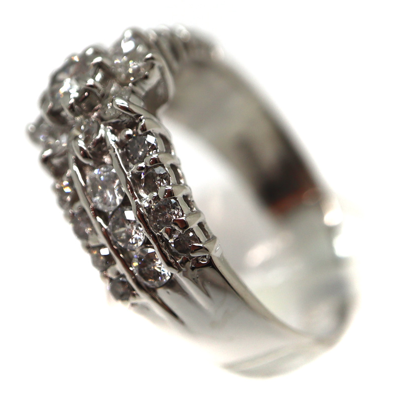 質屋かんてい局オンラインショップ / Pt900 D1.00ctリング プラチナ ダイヤモンド リング ジュエリー 指輪 アクセサリー【中古】