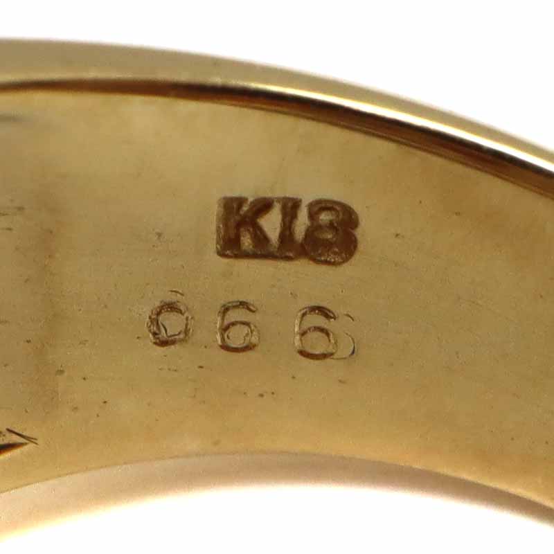 質屋かんてい局オンラインショップ / K18 R0.84/0.66/D0.74ctリング 指輪 金 ルビー ダイヤモンド ジュエリー 【中古】