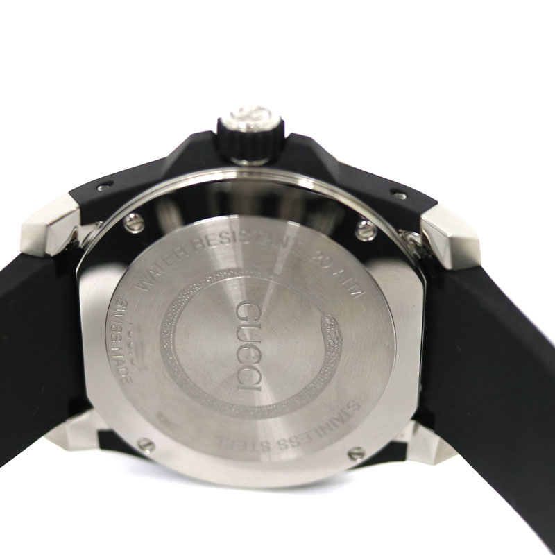 質屋かんてい局オンラインショップ / GUCCI【グッチ】 YA136323 ダイヴ40MM クォーツ腕時計 ステンレススチール ラバー 日付 ...