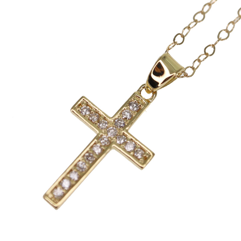 質屋かんてい局オンラインショップ / 18金 K18 D0.11ct ダイヤモンド ネックレス【中古】