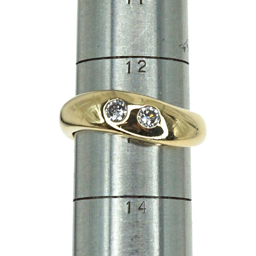 質屋かんてい局オンラインショップ / K18 18金 YG ダイヤモンドリング 0.41ct 指輪【中古】