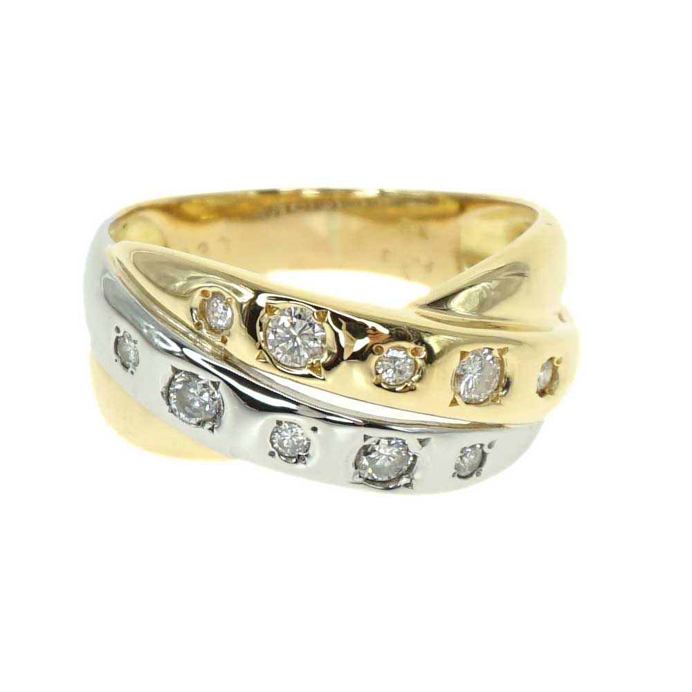 質屋かんてい局オンラインショップ / K18/Pt900 18金 プラチナ900 ダイヤモンドリング D:0.30ct 指輪【中古】