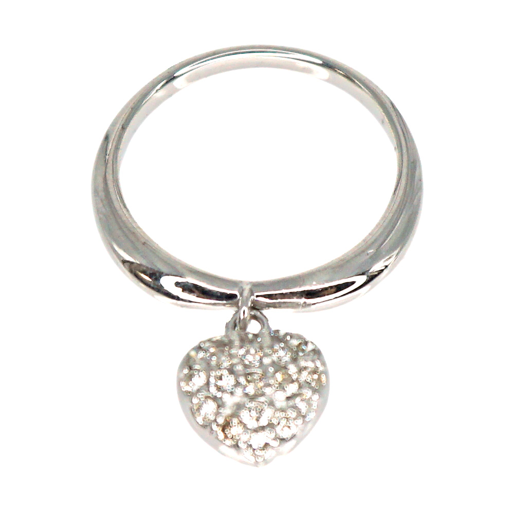 質屋かんてい局オンラインショップ / K18WG 18金ホワイトゴールド D0.20ct付きリング 約4.5号 レディース 【中古】