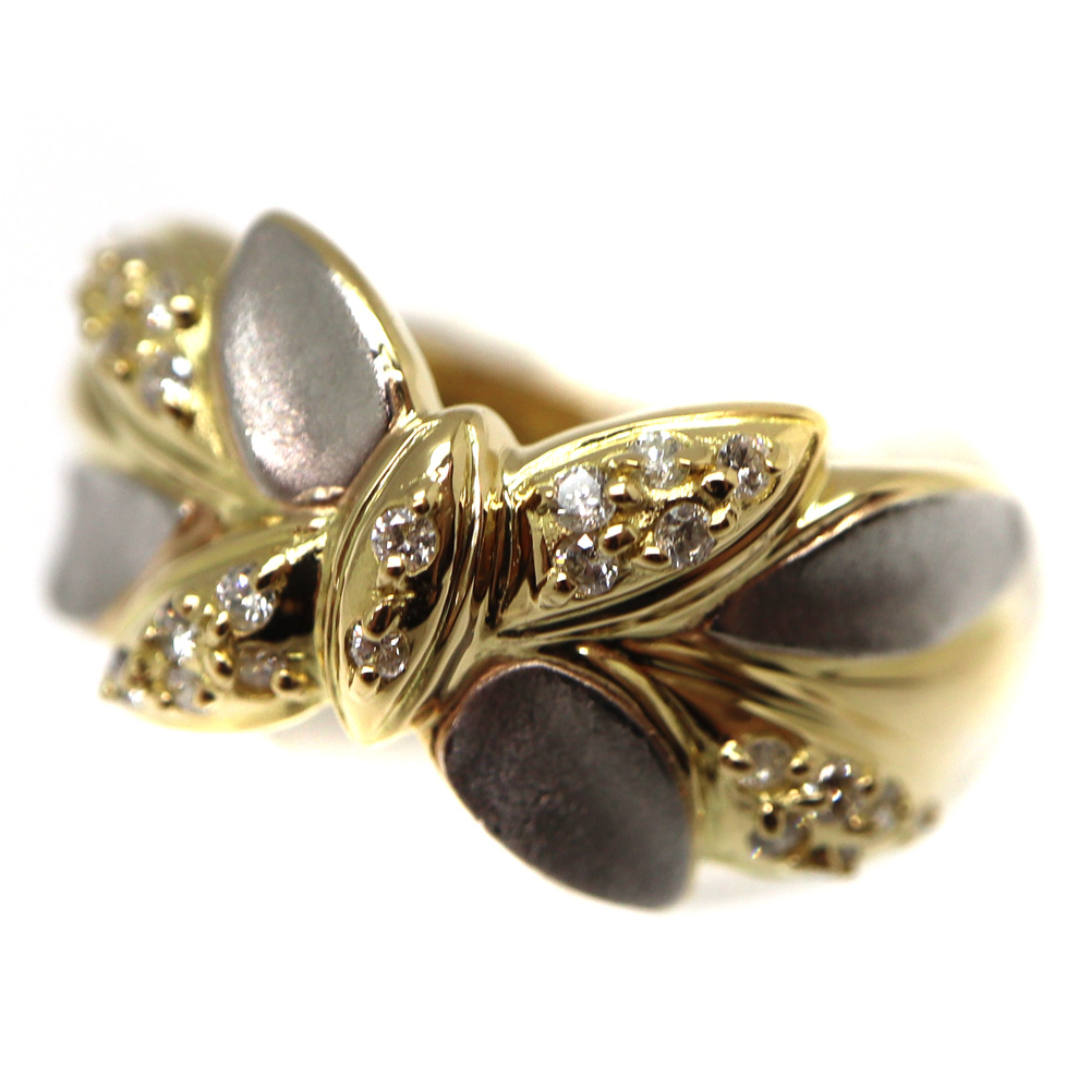 質屋かんてい局オンラインショップ / K18 Pt900 D0.19ctリング 指輪 ゴールド プラチナ ダイヤモンド 【中古】