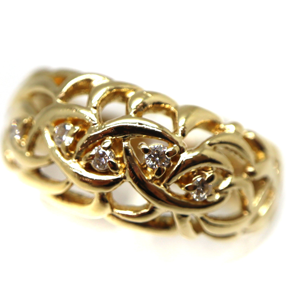 質屋かんてい局オンラインショップ / K18 D0.10ctリング 指輪 ゴールド 18金 ダイヤモンド 【中古】