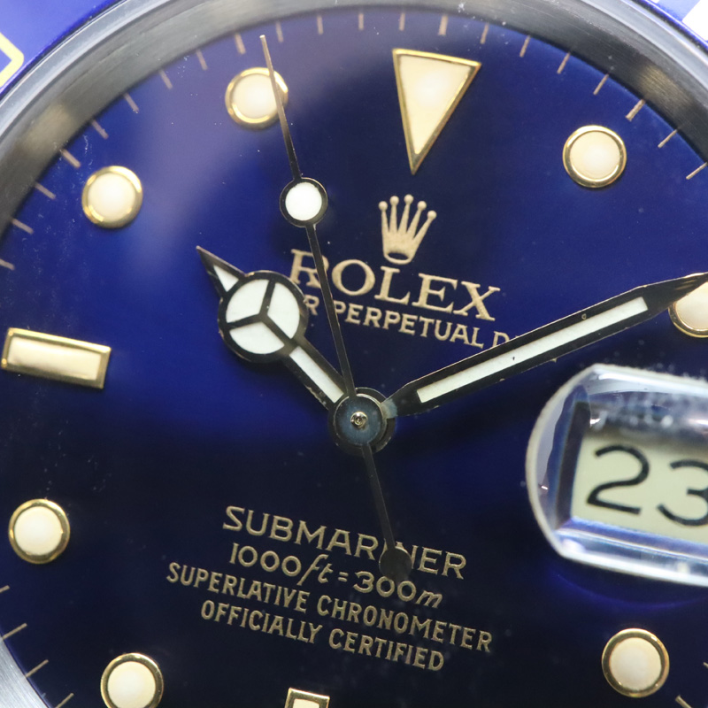 質屋かんてい局オンラインショップ / ロレックス Rolex 16803 サブマリーナーデイト ブルー【中古】