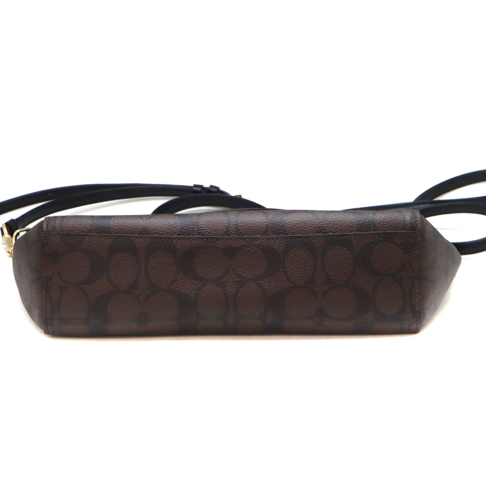 質屋かんてい局オンラインショップ / コーチ Coach F79998 2WAYバッグ レザー PVC ブラウン ブラック【中古】