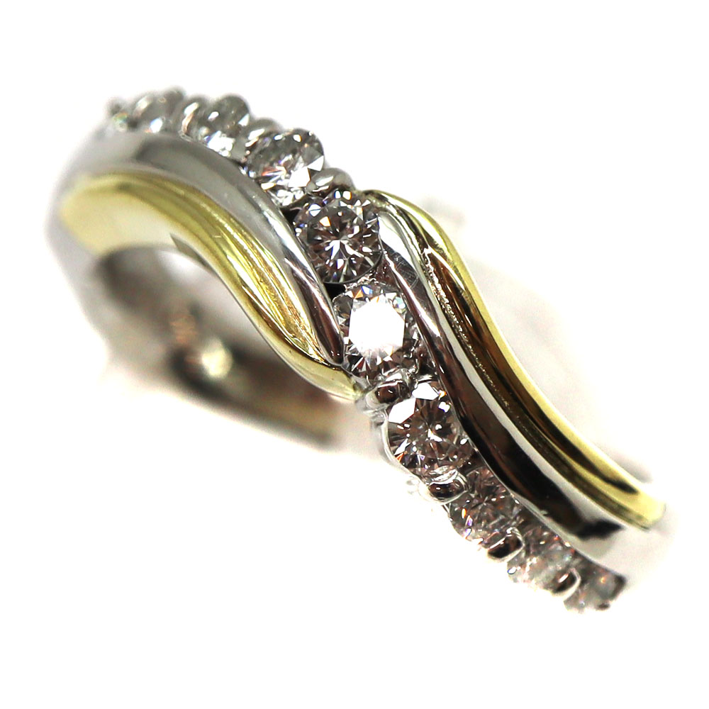 質屋かんてい局オンラインショップ / K18 Pt900 D0.51ctリング 金 プラチナ 指輪 ダイヤモンド【中古】