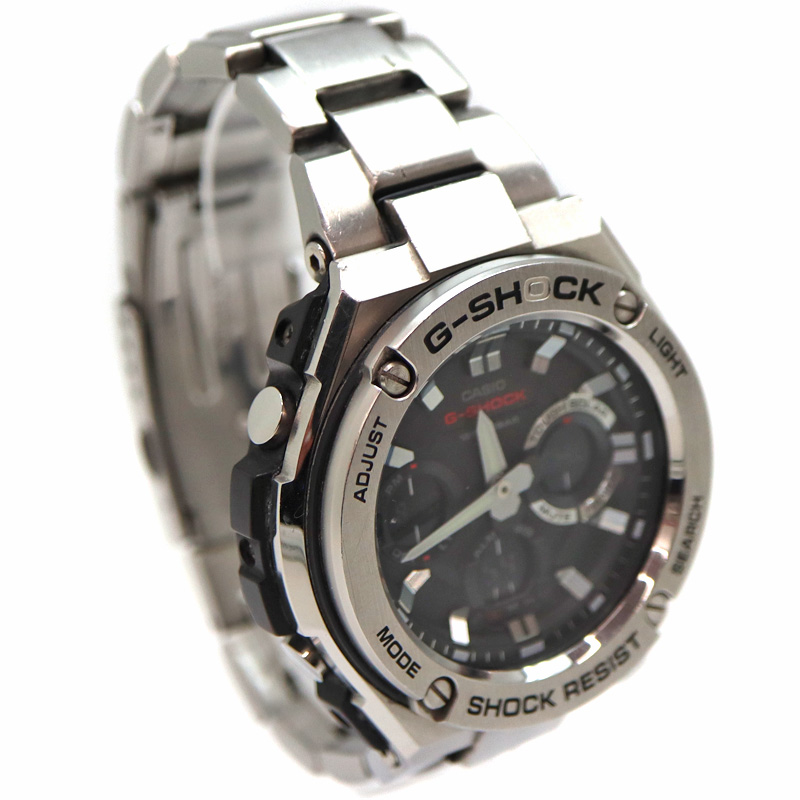 質屋かんてい局オンラインショップ / カシオ Casio GST-S110D G-SHOCK Gスチール ソーラー ブラック文字盤【中古】