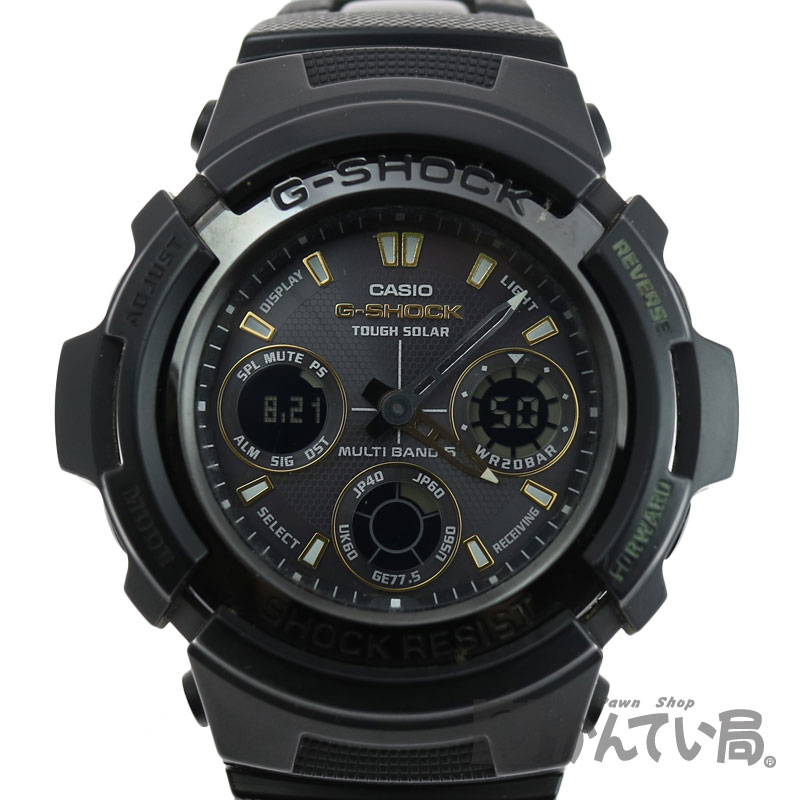 質屋かんてい局オンラインショップ / 【カシオ】G-SHOCK AWG-100BC-1AJF ブラック×ゴールド ショックレジスト タフ ...