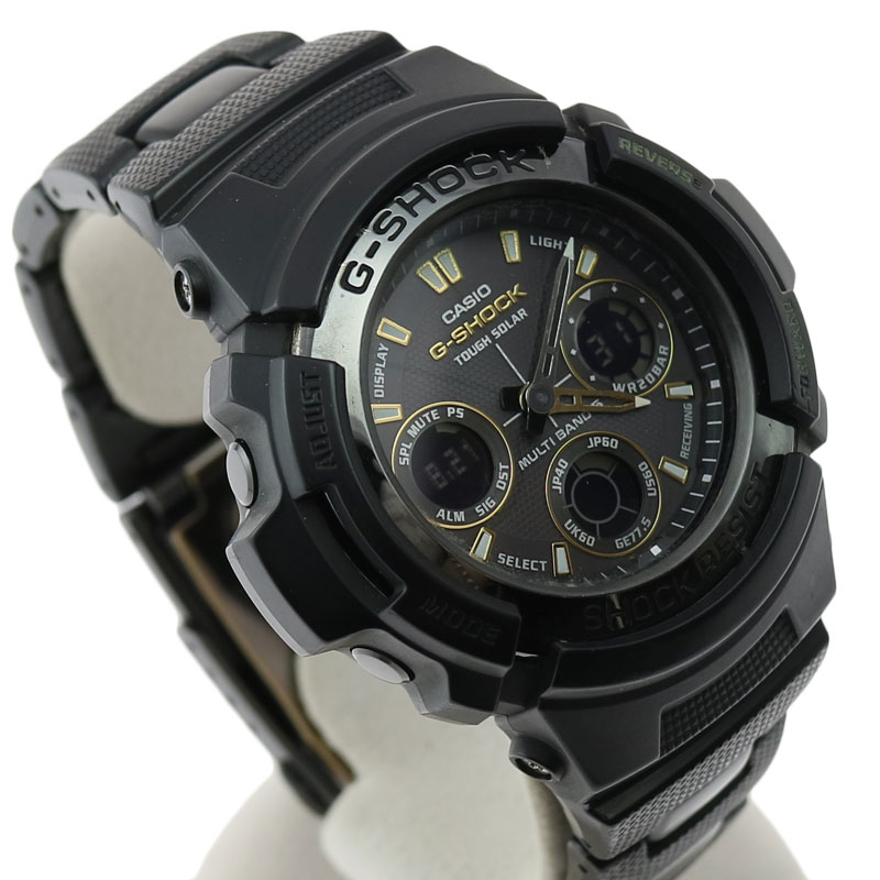 質屋かんてい局オンラインショップ / 【カシオ】G-SHOCK AWG-100BC-1AJF ブラック×ゴールド ショックレジスト タフ ...