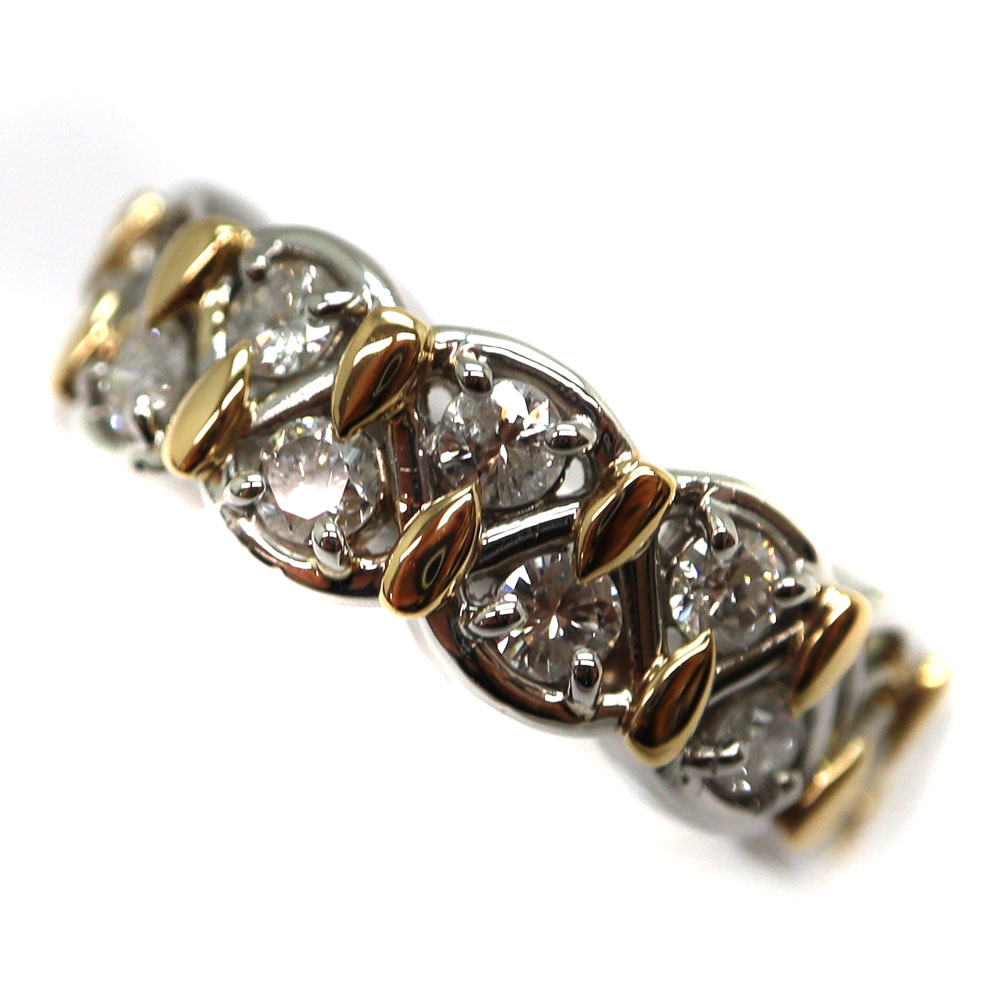 質屋かんてい局オンラインショップ / K18/Pt900【18金/プラチナ900】 D0.50ctリング 指輪 金 プラチナ ダイヤモンド 約13.5号 7.0g ジュエリー 宝石 レディース ...