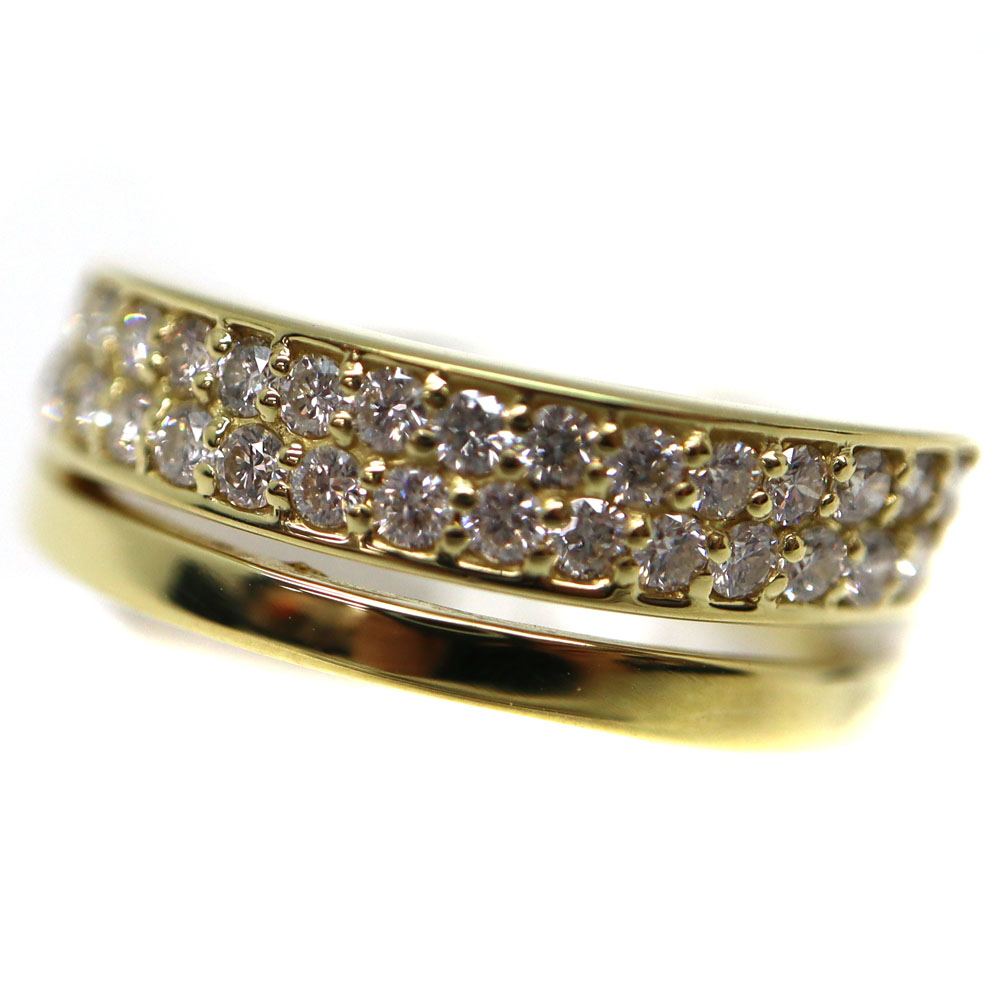 質屋かんてい局オンラインショップ / K18【18金】D0.45ctリング 指輪 金 ゴールド ダイヤモンド 約11号 3.2g レディース【中古】新品仕上げ済み USED-9 質屋 かんてい ...