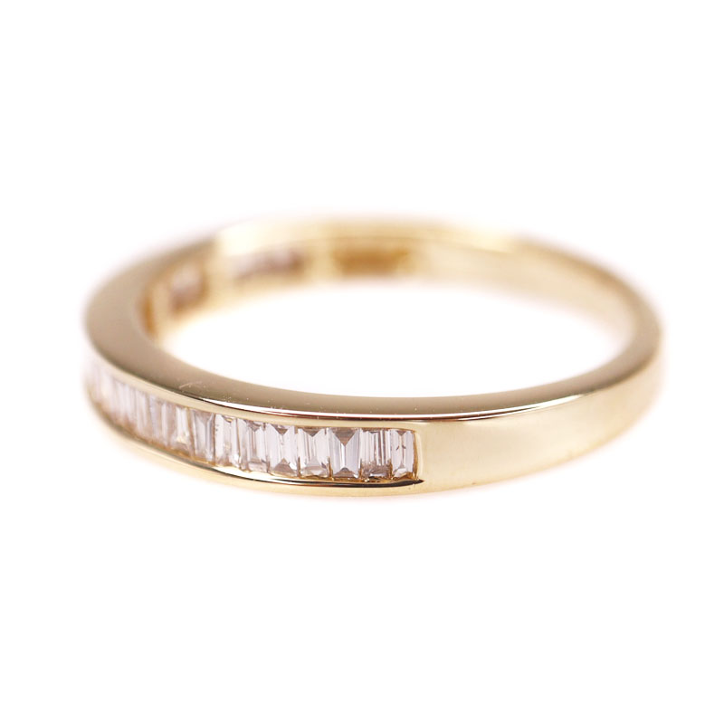 質屋かんてい局オンラインショップ / K18【18金】ダイヤモンドリング D0.36ct バケットダイヤ 約15号 約3.2g 指輪 ジュエリー アクセサリー レディース 【中古】USED-9 ...
