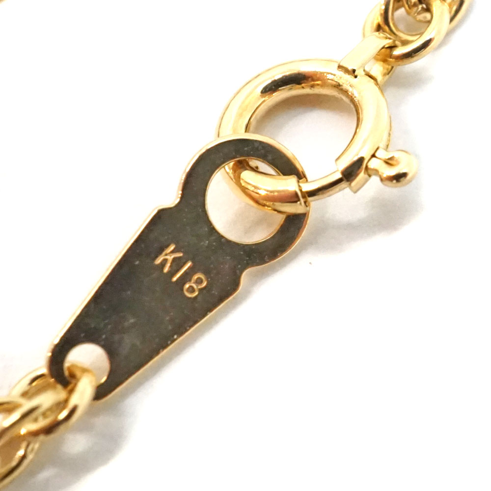 質屋かんてい局オンラインショップ / K18【18金】デザインネックレス イエローゴールド チェーンのみ アクセサリー 約59cmノーブランド レディース 新品仕上げ済【中古】USED-9 ...