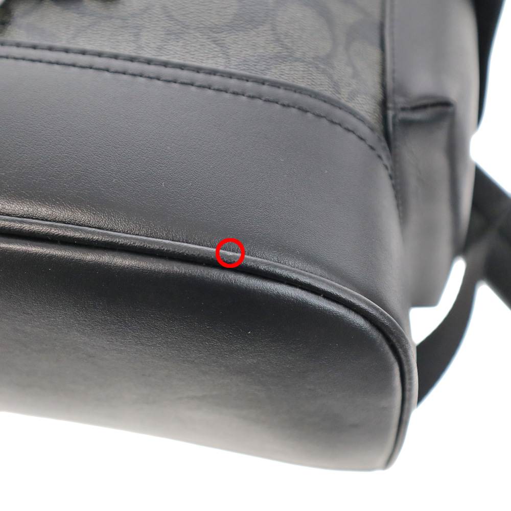 質屋かんてい局オンラインショップ / 春日井店 COACH【コーチ】40344 バックパック リュックサック ブラック グレー系 黒 ブランド ...