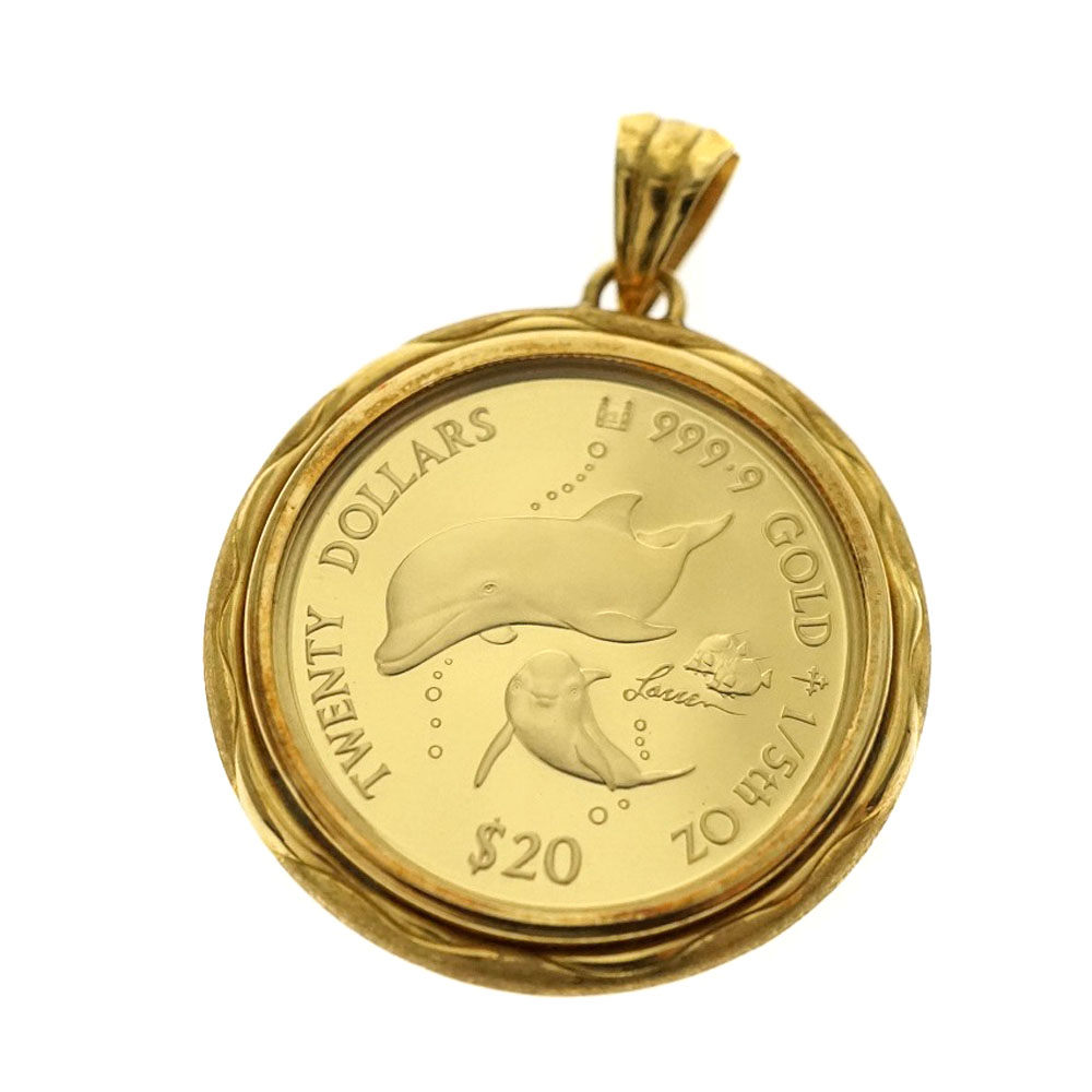 質屋かんてい局オンラインショップ / K24 K18 1/5oz クック島コイントップ 【中古】