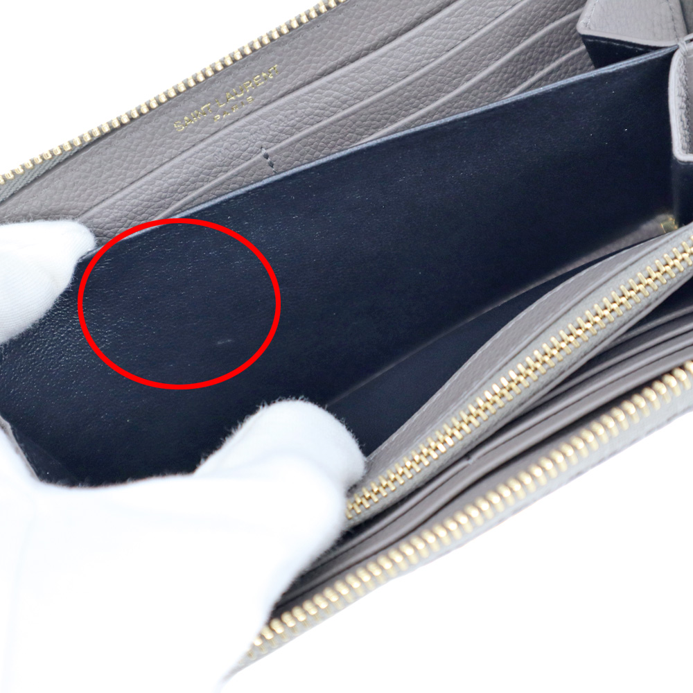 質屋かんてい局オンラインショップ / サンローラン Saint Laurent 414570 ラウンドファスナー 長財布 レザー【中古】