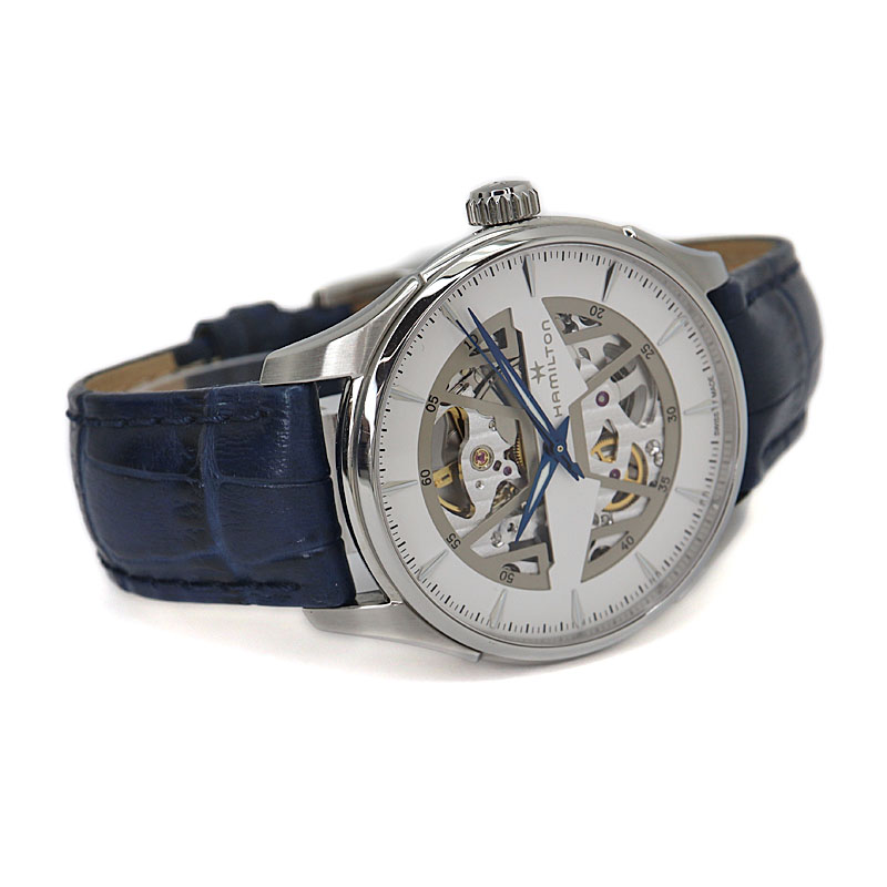 質屋かんてい局オンラインショップ / HAMILTON【ハミルトン】H42535610 ジャズマスター スケルトン SS(ステンレス)×レザー ...