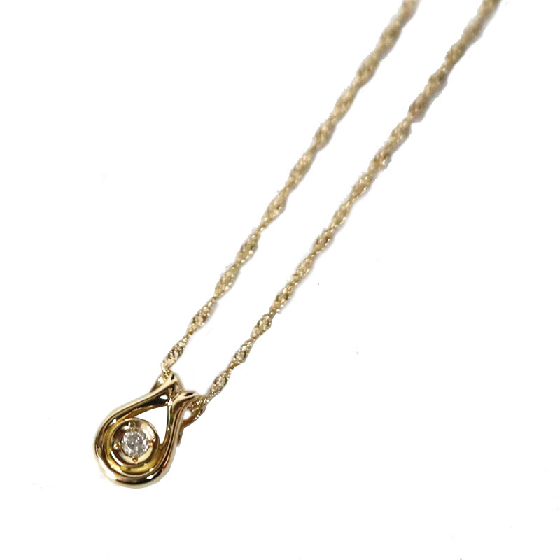 質屋かんてい局オンラインショップ / K18【18金】D0.05ctネックレス 1.8g 約40.0cm ゴールド レディース ジュエリー フェミニン【中古】USED-9 質屋 かんてい局 ...