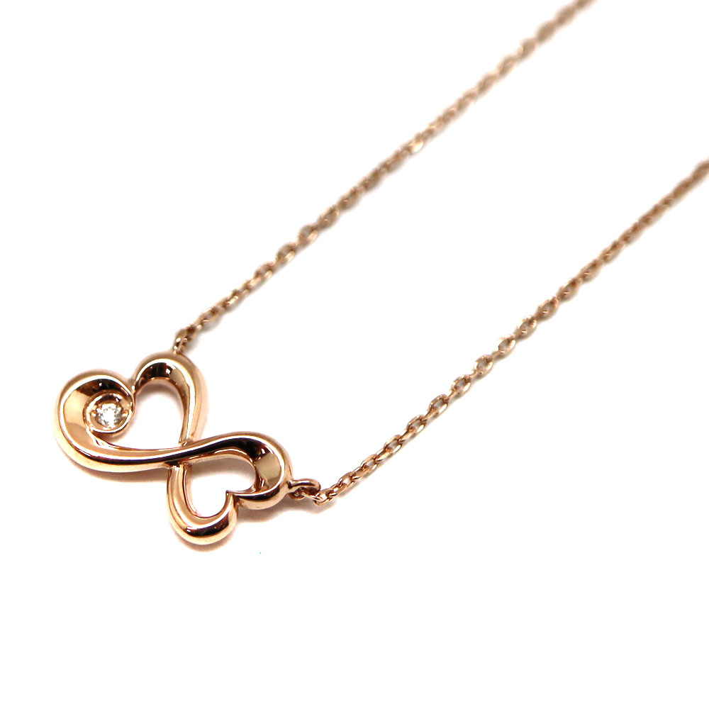 質屋かんてい局オンラインショップ / STAR JEWELRY【スタージュエリー】 D0.008ctネックレス K10PG(10金ピンクゴールド) ピンク系 レディース 【中古】 USED-9 ...