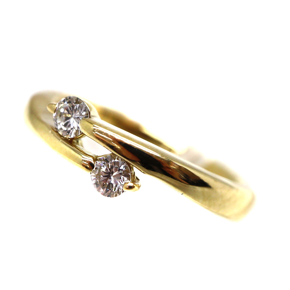 質屋かんてい局オンラインショップ / K18 D0.14ctリング 金 ダイヤモンド リング ジュエリー 指輪 【中古】