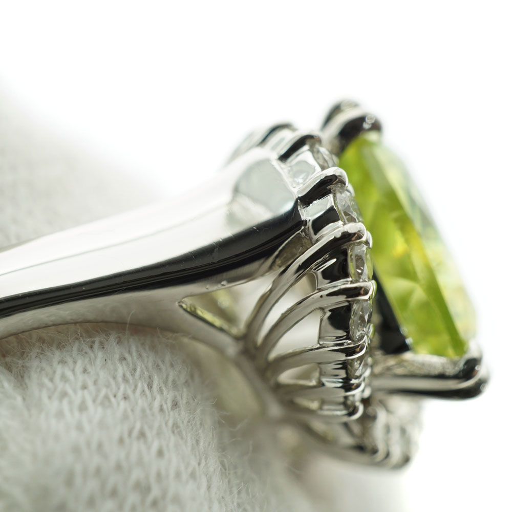 質屋かんてい局オンラインショップ / Pt900 プラチナ スフェーン ダイヤモンド 0.45ct リング 指輪 【中古】