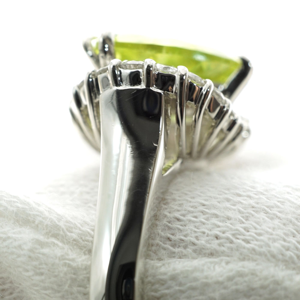 質屋かんてい局オンラインショップ / Pt900 プラチナ スフェーン ダイヤモンド 0.45ct リング 指輪 【中古】