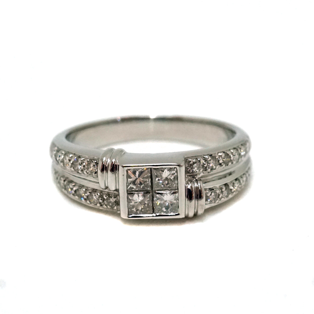 質屋かんてい局オンラインショップ / プラチナ Pt900 ダイヤモンド D0.65ct リング 指輪【中古】