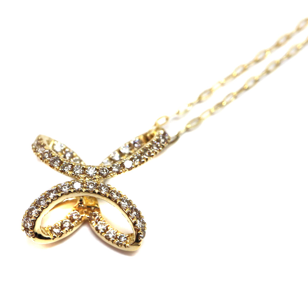 質屋かんてい局オンラインショップ / 18金 K18 D0.17ctネックレス ゴールド ダイヤモンド 【中古】