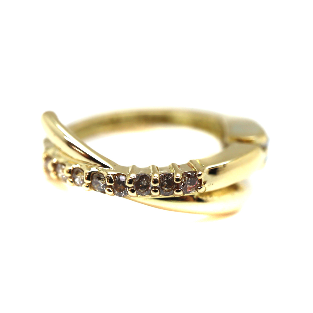 質屋かんてい局オンラインショップ / 18金 K18 D0.04ct イヤリング ダイヤモンド 【中古】