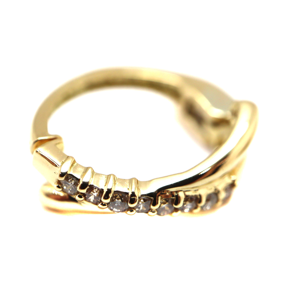 質屋かんてい局オンラインショップ / 18金 K18 D0.04ct イヤリング ダイヤモンド 【中古】