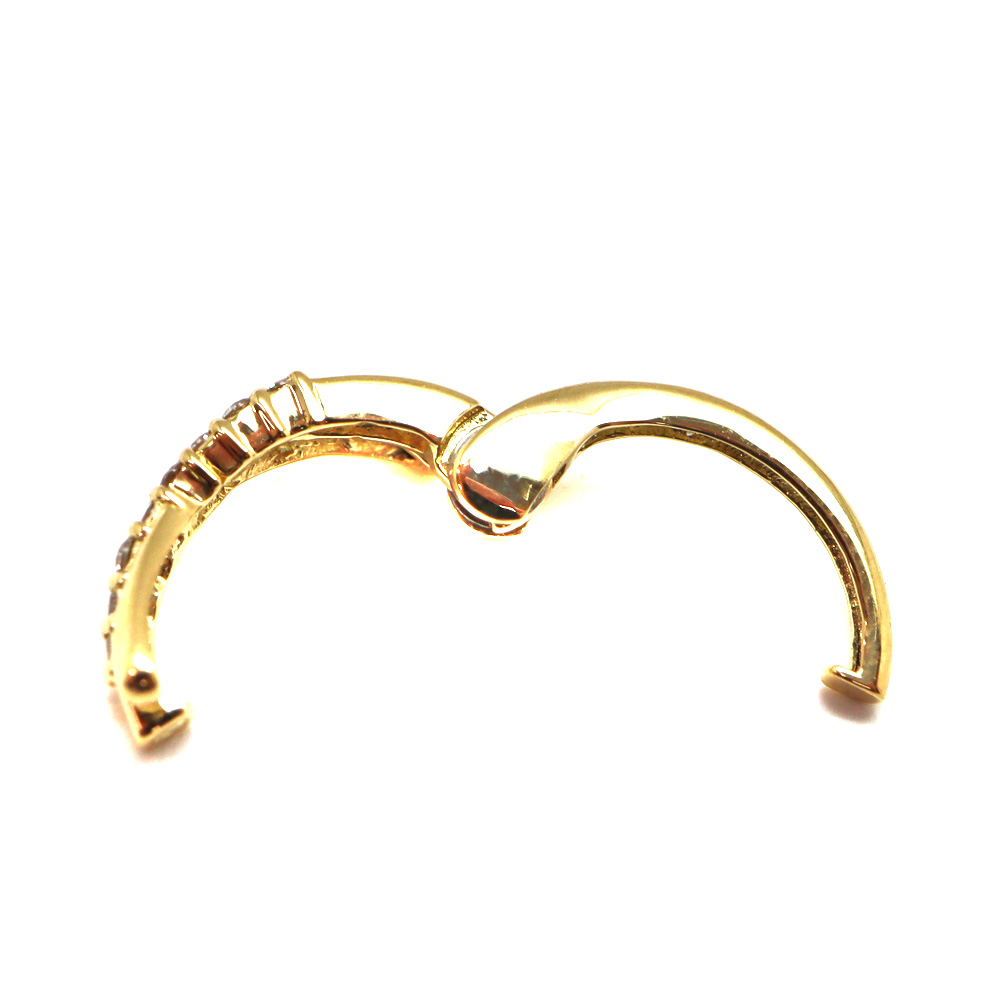 質屋かんてい局オンラインショップ / 18金 K18 D0.04ct イヤリング ダイヤモンド 【中古】