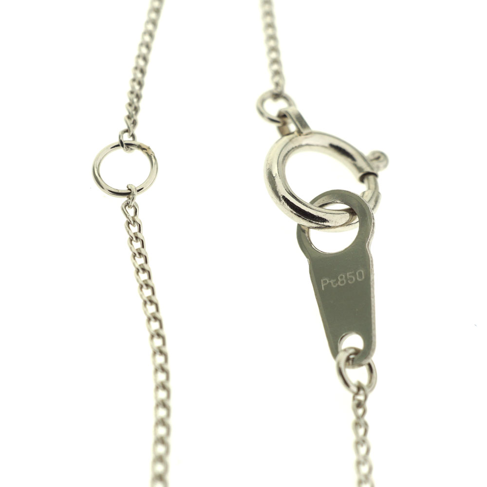 質屋かんてい局オンラインショップ / Pt900 プラチナ S0.70ct サファイア D0.36ct ダイヤモンド ネックレス【中古】