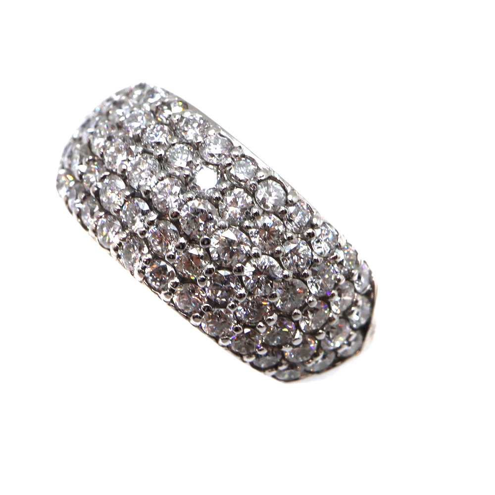 質屋かんてい局オンラインショップ / 18金ホワイトゴールド K18WG D2.00ctリング 指輪 ダイヤモンド 【中古】