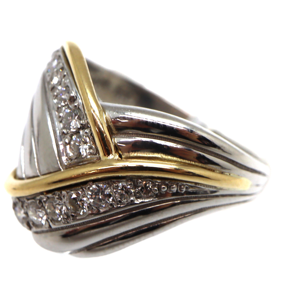 質屋かんてい局オンラインショップ / K18 Pt900 リング ダイヤモンド D0.24ct レディース【中古】