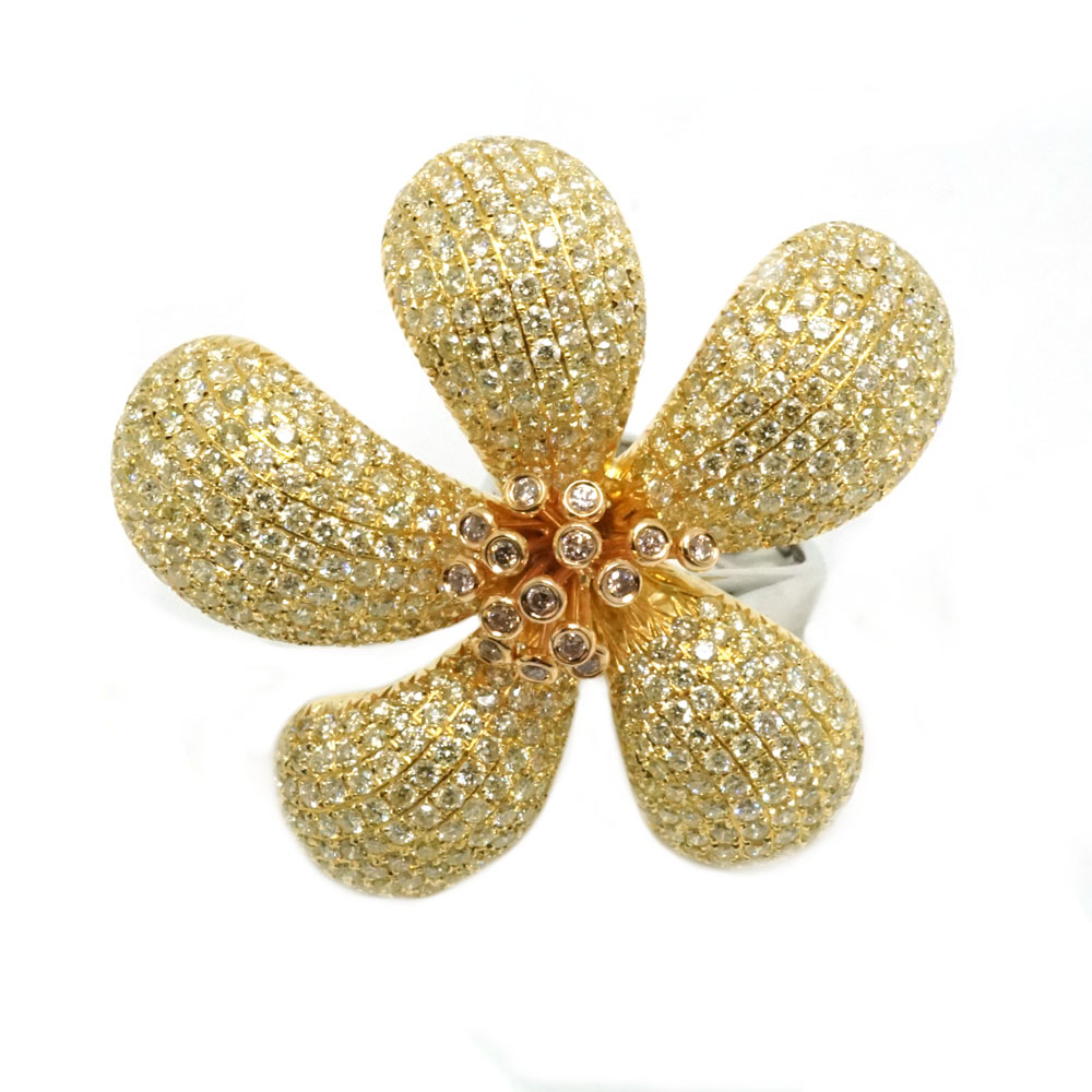 質屋かんてい局オンラインショップ / K18 18金 ピンクダイヤモンド 0.19ct ダイヤモンド 6.62ct リング 指輪【中古】